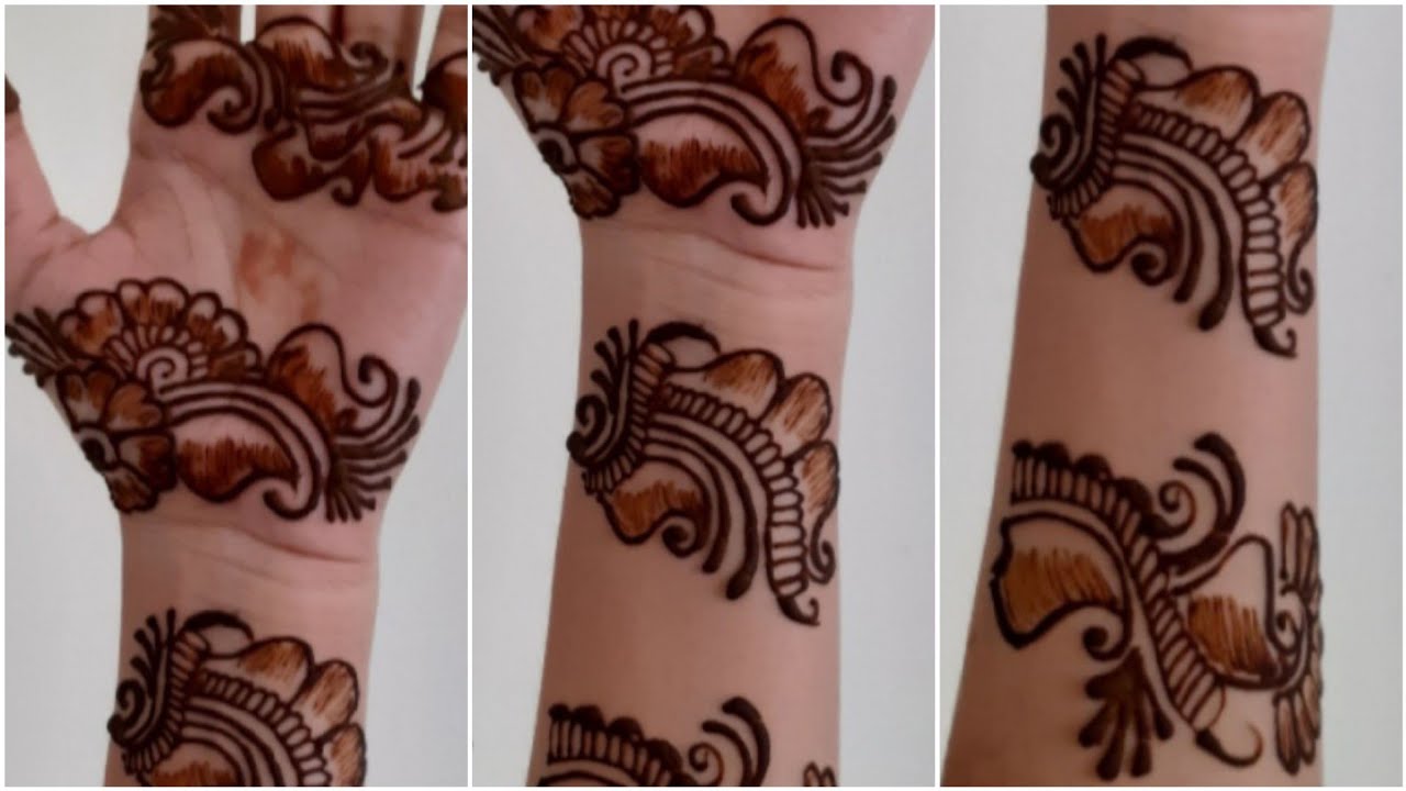 How to make bangle mehndi design | Bangle mehndi design - YouTube