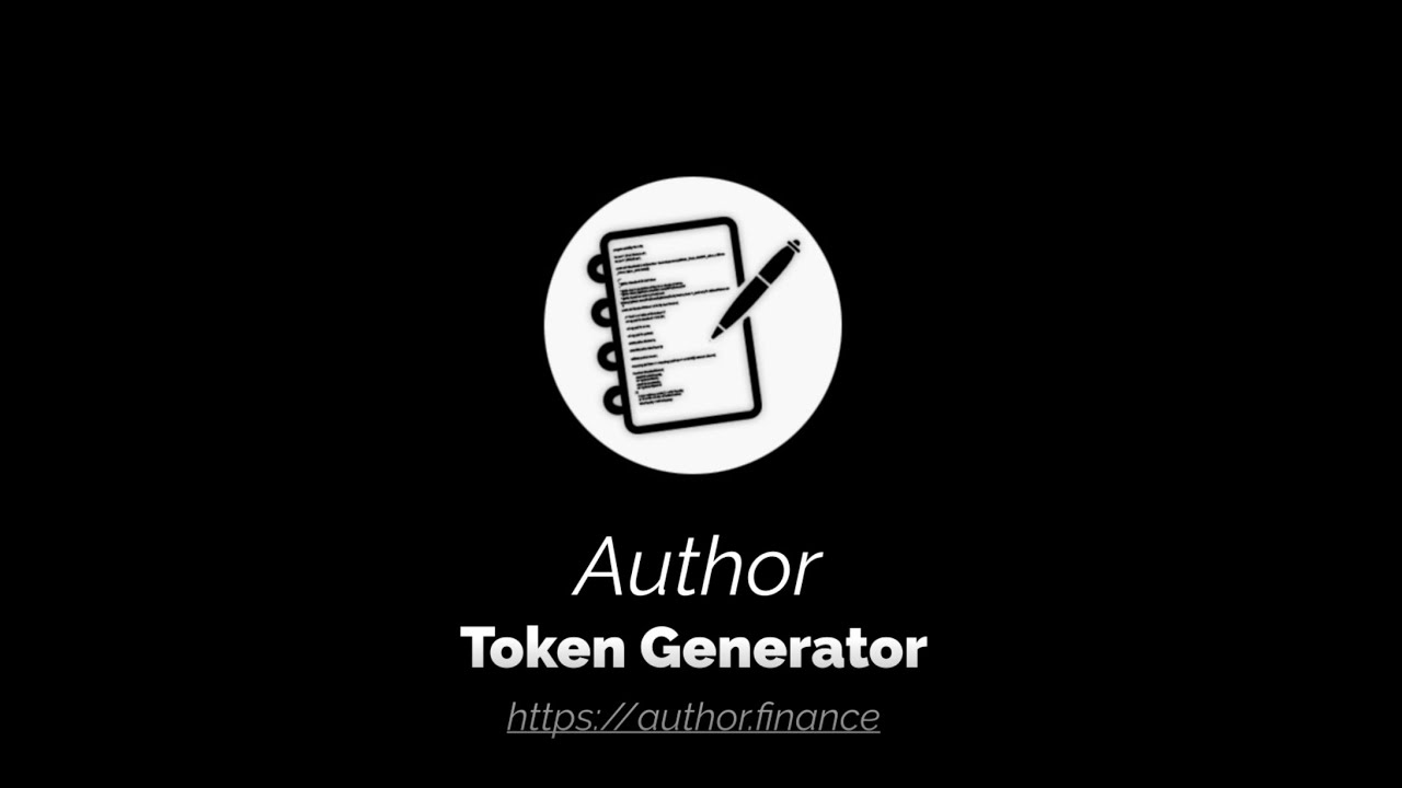 Author - A Simple, Easy-to-Use Token Generator for Ethereum and Binance ...