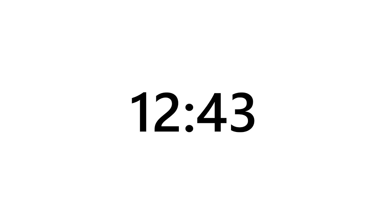 Timer for 12 minutes and 43 seconds - YouTube
