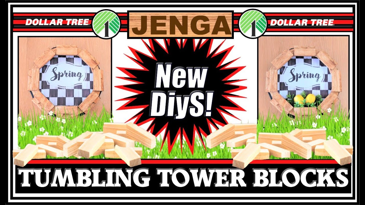 🌳NEW TUMBLING TOWER BLOCKS SPRING WREATH🌳 MACKENZIE CHILD INSPIRED DIY🌳 ...