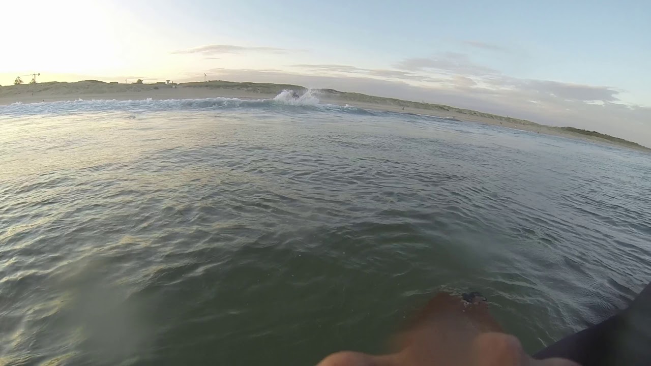 Small fun waves with an amazing sunset at Wanda, Cronulla - YouTube