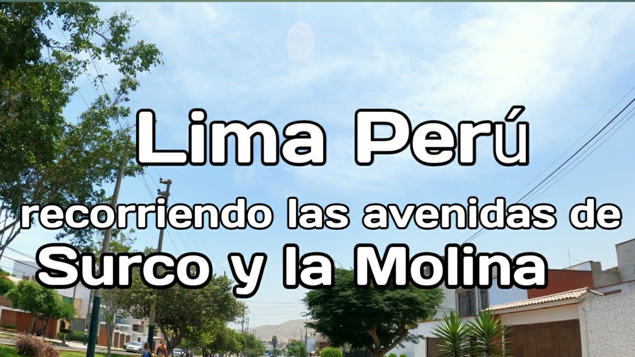 LIMA PERÚ:RECORRIENDO LAS AVENIDAS DE SURCO Y LA MOLINA FEBRERO DE 2021 ...
