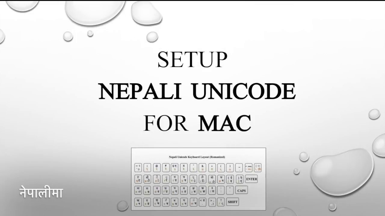 Nepali Unicode Setup in Mac नेपालीमा - YouTube