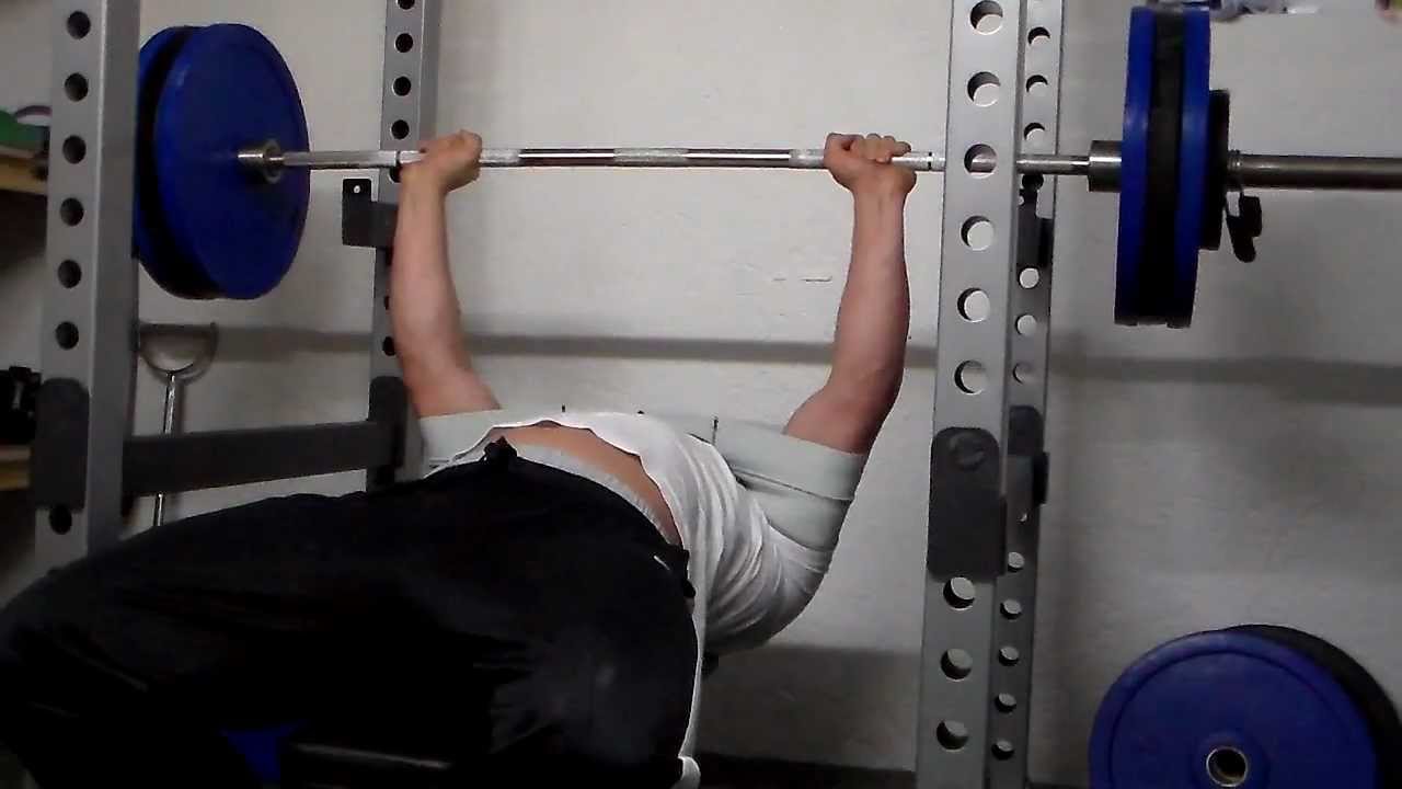 Bench with Metal Catapult 150KG 3 reps - YouTube