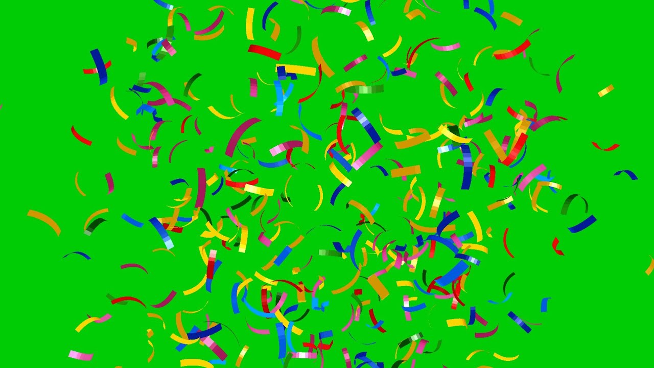 Confetti Falling Boom || Confetti green screen || Free Copyright ...