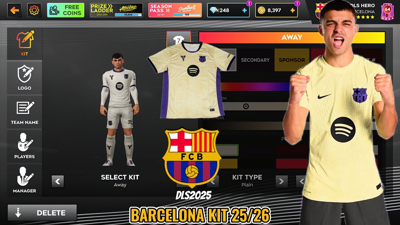 How to get New Barcelona Kit 25/26-Best Tutorial🔥 - YouTube