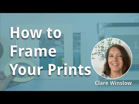 How to Frame Your Prints - YouTube