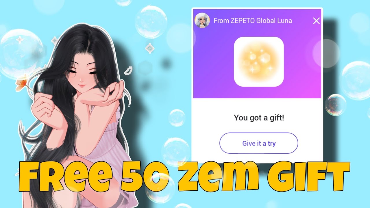 Tutorial : How to get free 50 zem items in zepeto || @ZEPETO_official ...