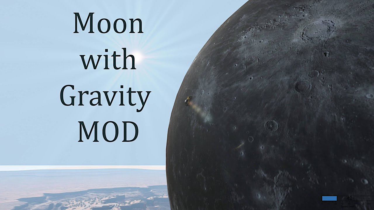 Moon with Gravity MOD - Work in Progress - BeamNG - YouTube