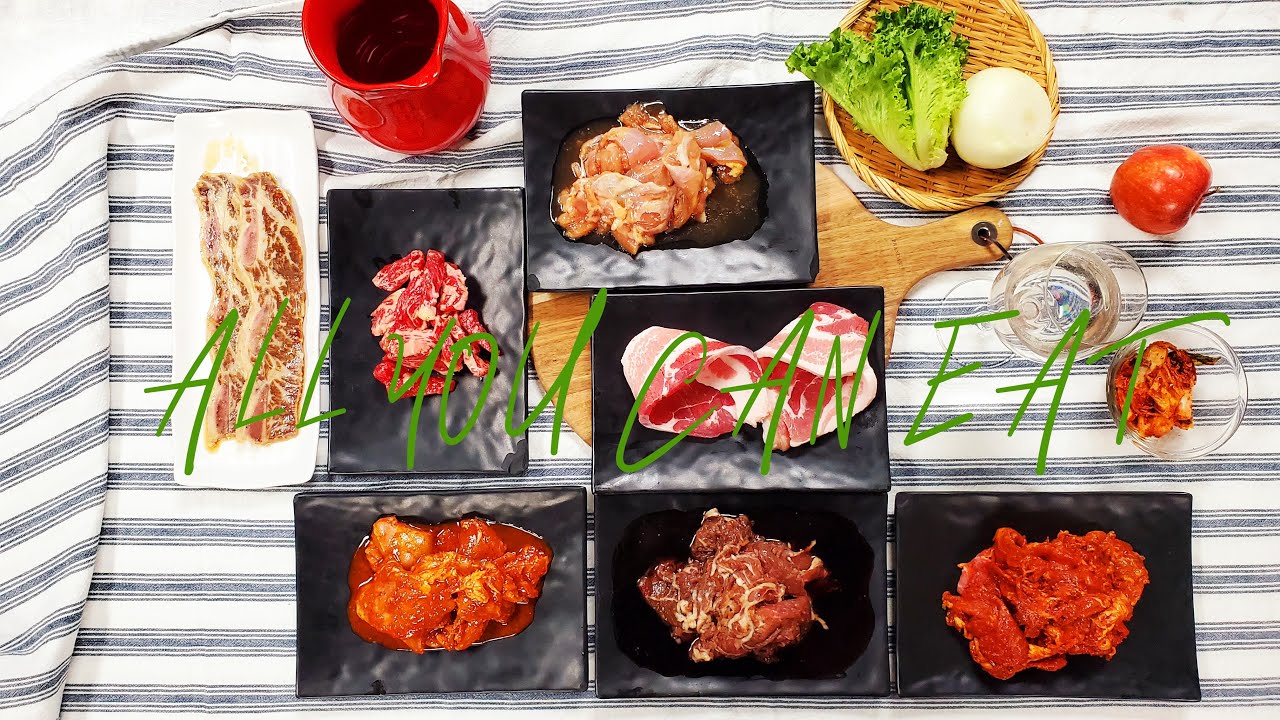 KOREAN BBQ " ALL YOU CAN EAT" (WUDON BBQ) AYCE - YouTube