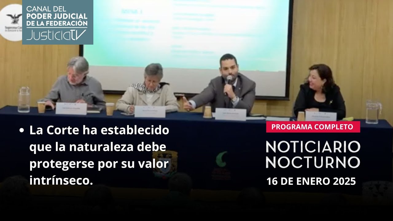Noticiario Nocturno del Canal del Poder Judicial Federal 16 de enero ...