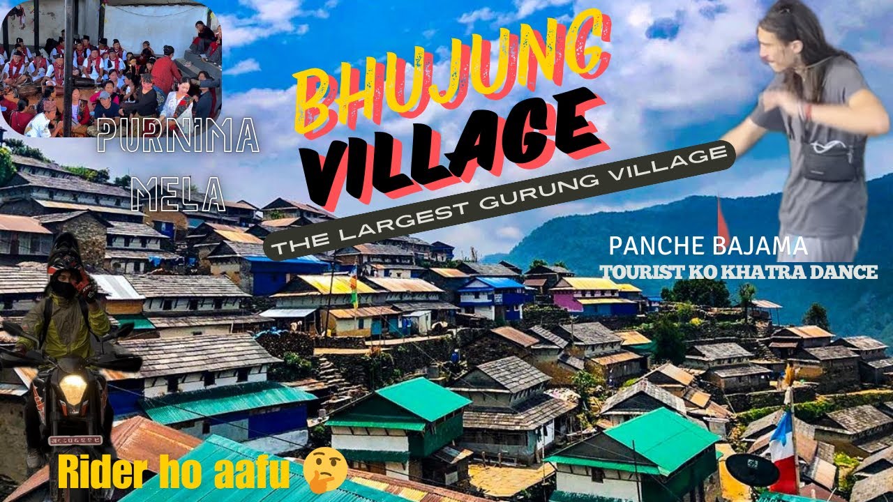 Bhujung Village Ride 🏍️ || Bajama Kuire Dajuko Kada Dance|| Buddha ...