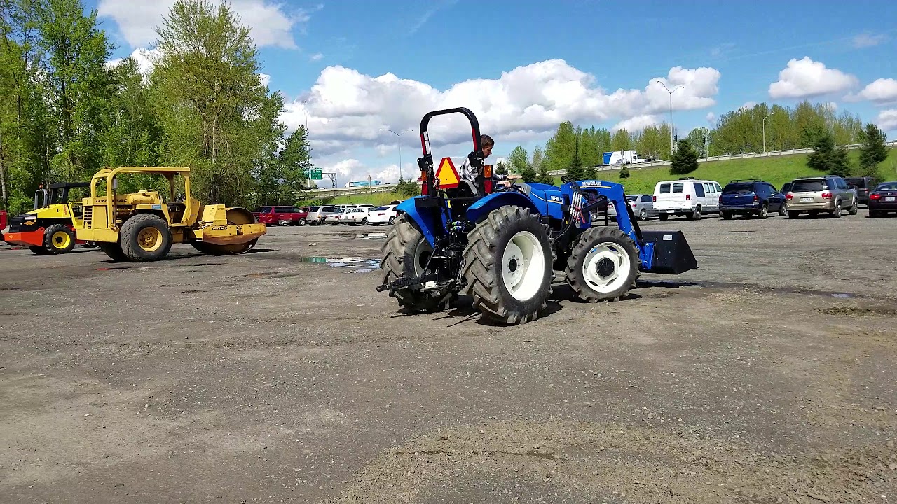 2018 New Holland Workmaster 70 Tractor Loader - YouTube