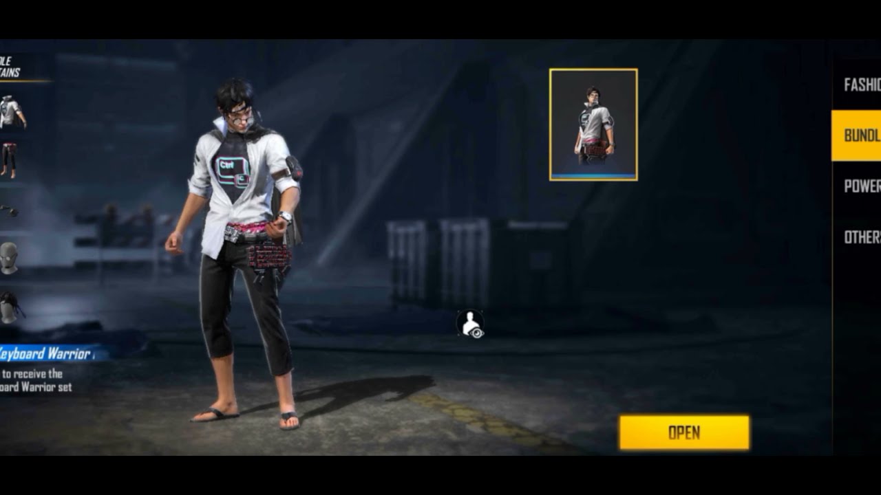free fire KEYBOARD WARRIOR BUNDLE | NEW gold royal | garena free fire ...