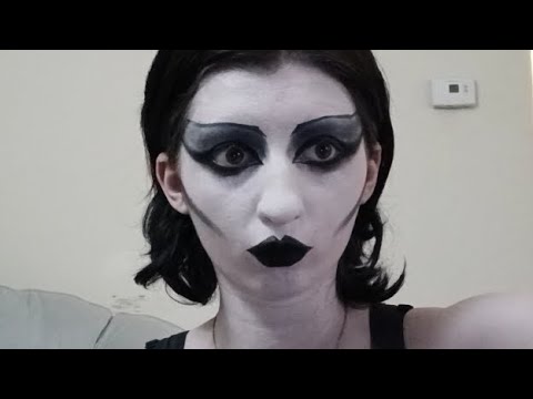 Darkwave goth men's makeup tutorial - YouTube