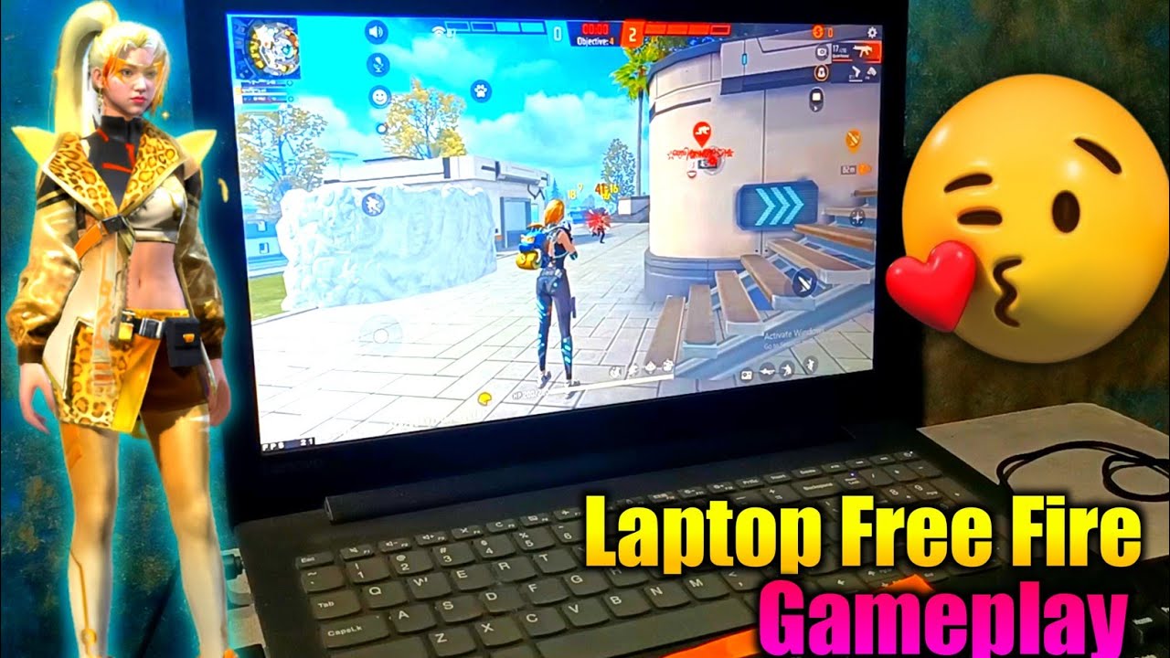 Laptop Free Fire game play || Fire fire Laptop Gameplay - YouTube