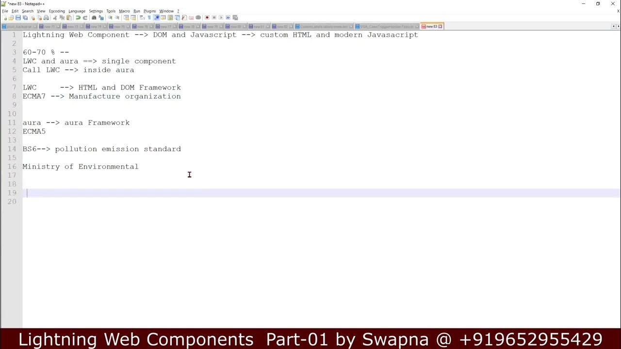 Salesforce | Lightning Web Components | LWC Part -01 | Custom Elements ...