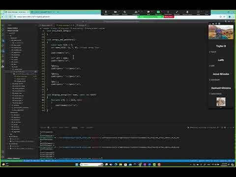 042324 COSC Stack array pointer function parameters - YouTube