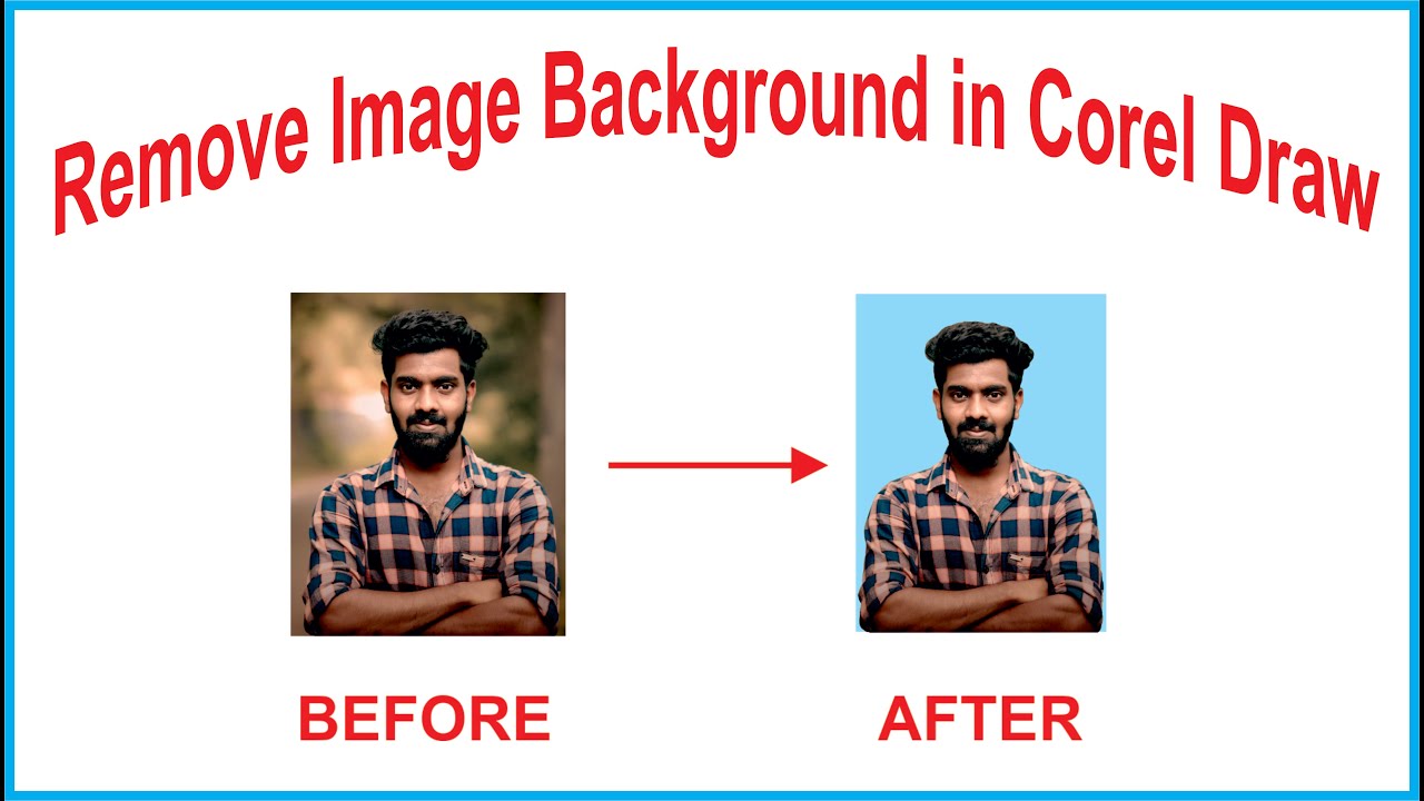 HOW TO REMOVE IMAGE BACKGROUND IN COREL DRAW X9 - YouTube