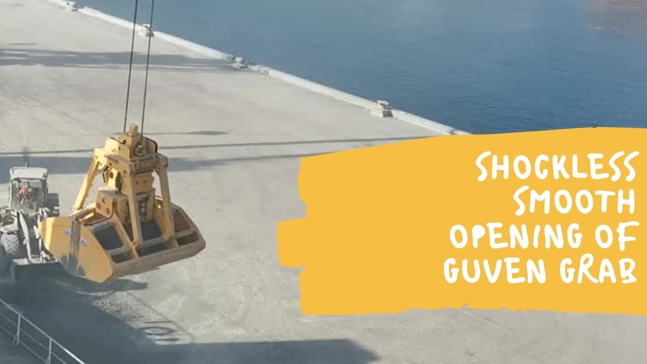 Smooth Discharge of Cargo GUVEN Grabs - YouTube