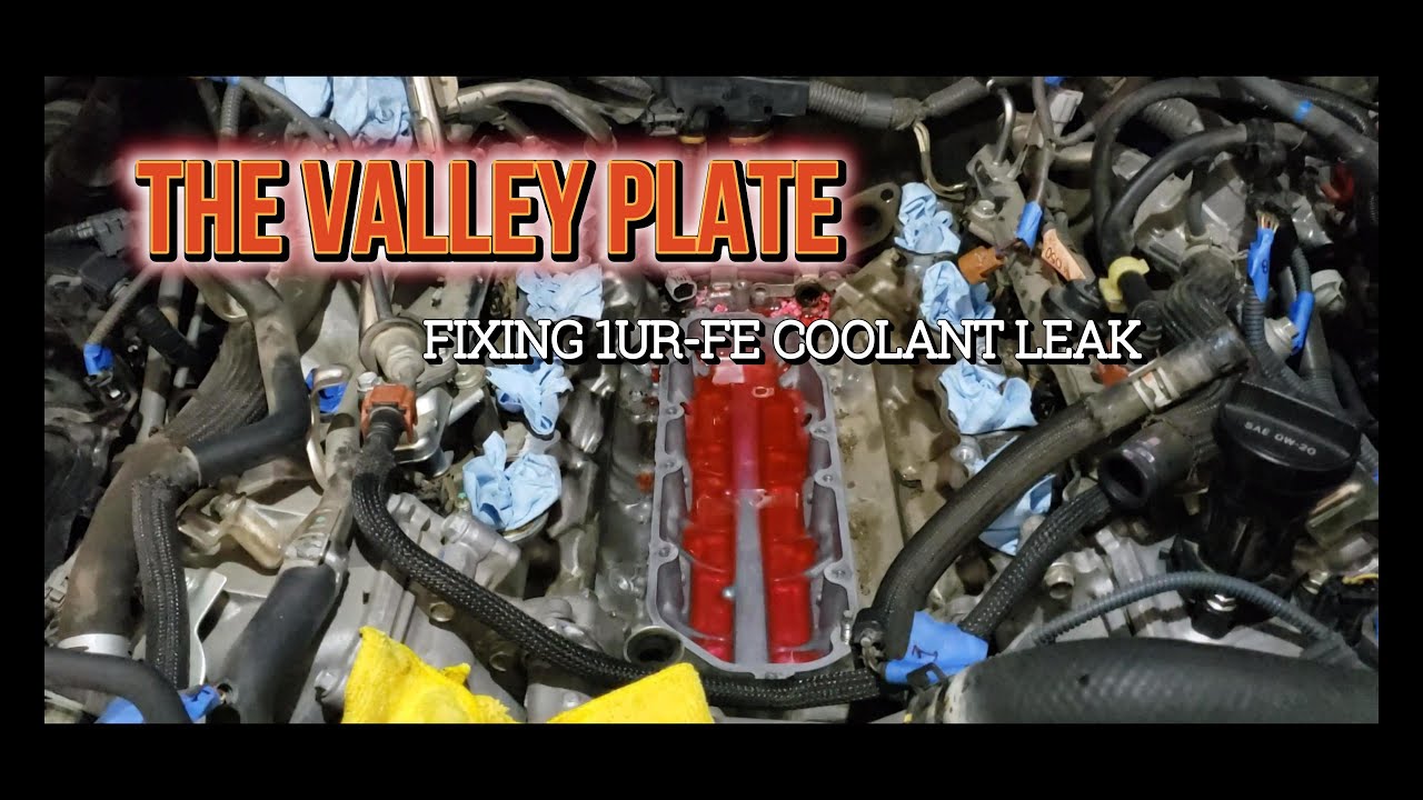 TOYOTA I LEXUS I 1UR-FE I VALLEY PLATE COOLANT LEAK I GX460 - YouTube