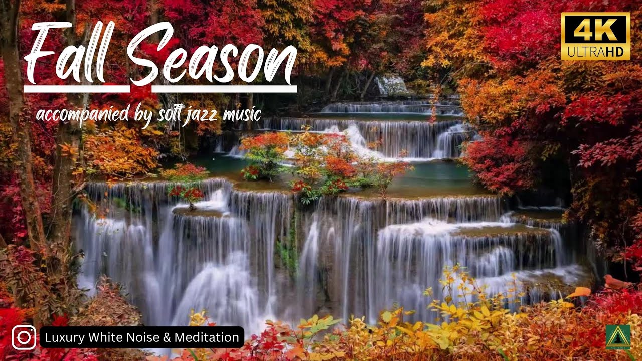 Fall Season Slideshow | Autumn scenes w/Soft Jazz Music | Falling ...