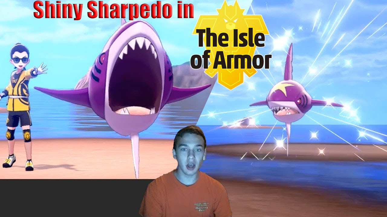 Shiny Sharpedo in the Isle of Armor #319 in Pokemon Sword and Shield ...