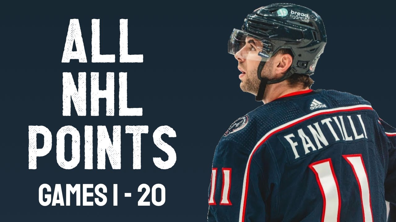 Adam Fantilli | All NHL Points | Games 1 - 20 - YouTube