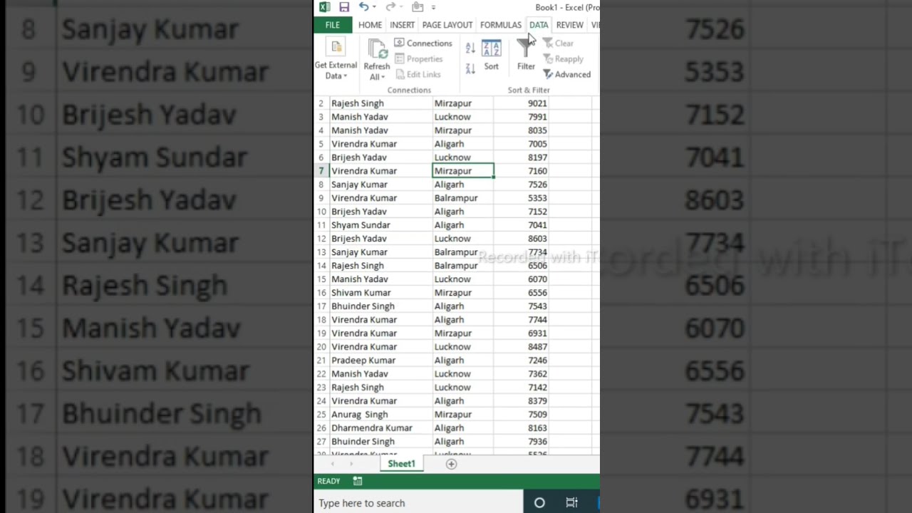 How To SORT Data Largest To Smallest Value In Excel microsoft shorts How To SORT Data Largest To Smallest Value In Excel microsoft shorts