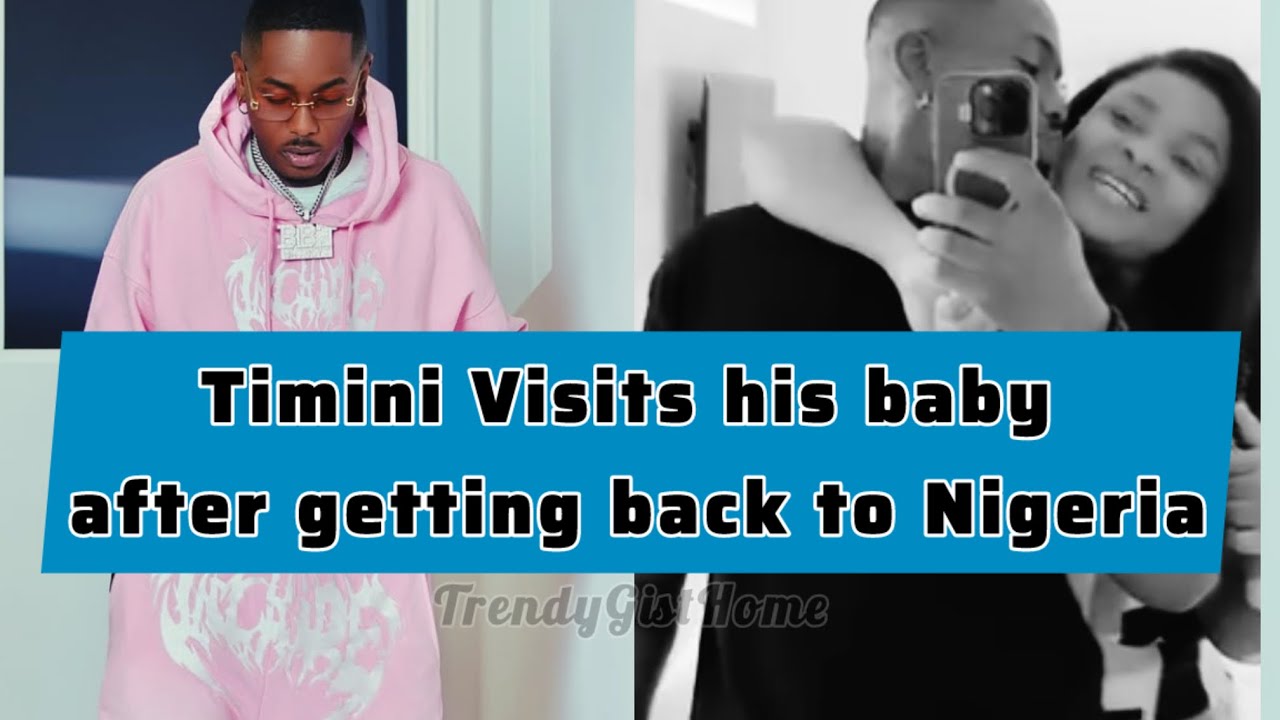 Timini Visits his baby Bimbo Ademoye moments after getting back to ...