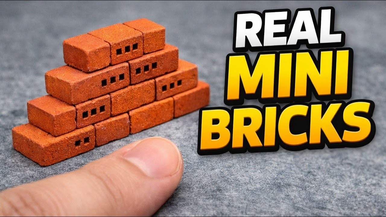 DIY Mini Bricks at Home with Silicone Molds - YouTube