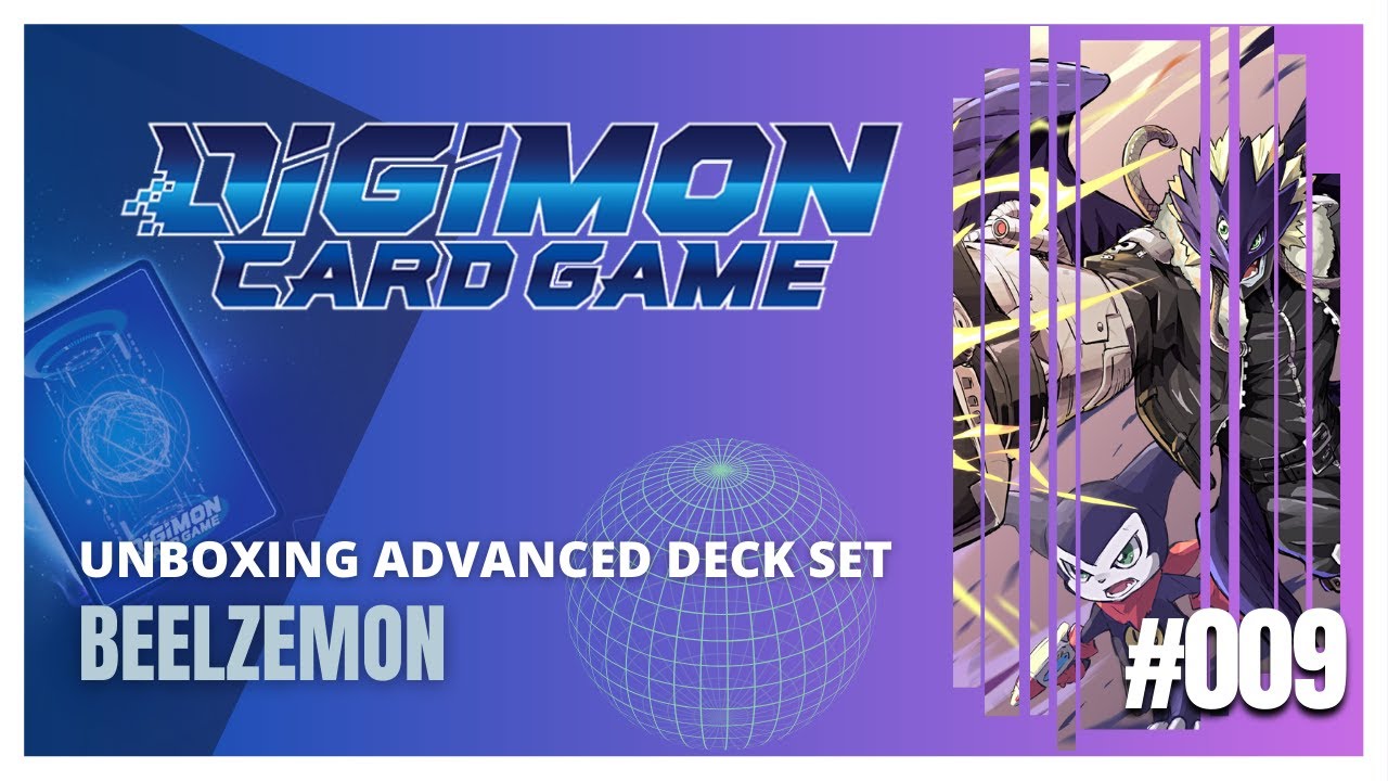 DIGIMON CARD GAME #009 - ADVANCED DECK SET UNBOXING: BEELZEMON!!! - YouTube
