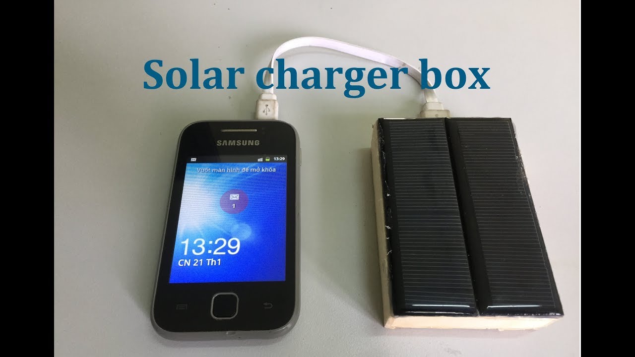 How To Make A Simple Solar Charger Box - YouTube