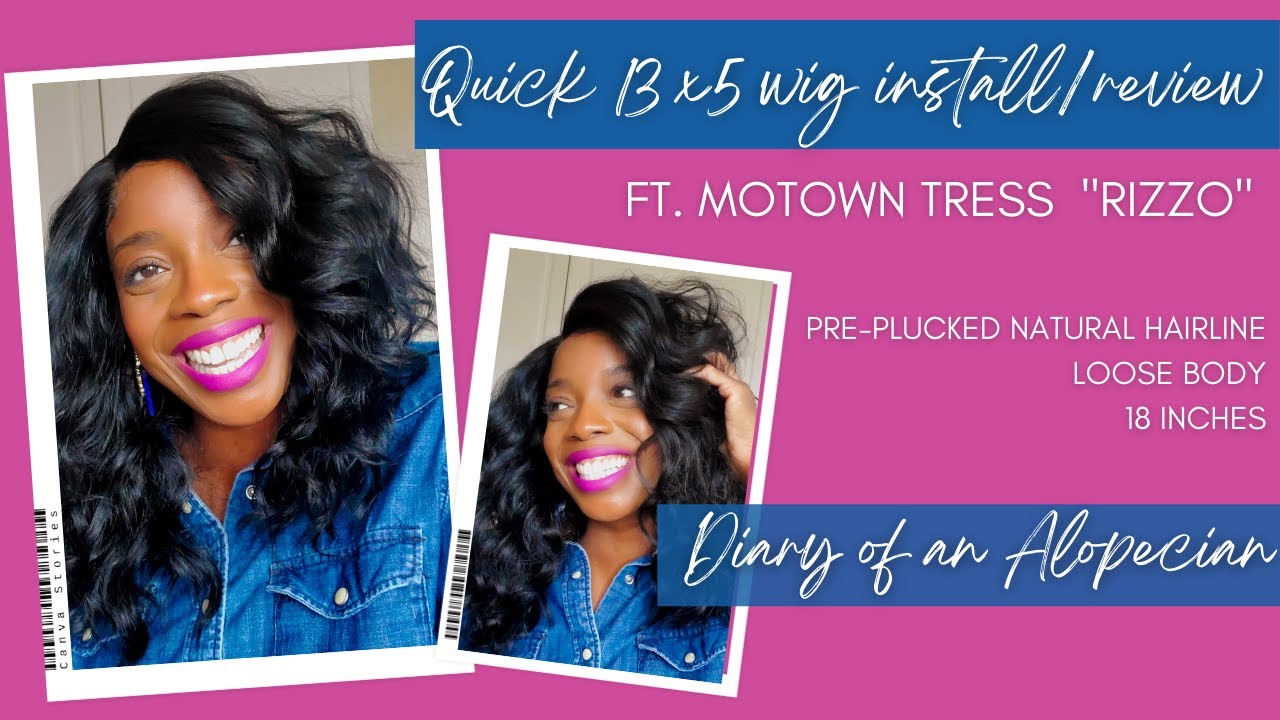 Motown Tress "RIZZO" Wig install/review - YouTube