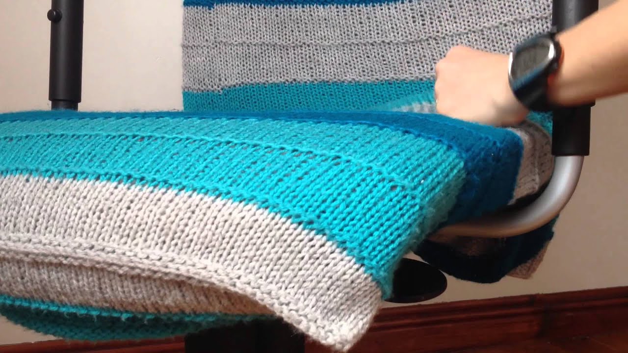 Chair Cover - MAKEOVER KNITTING | BarbaraNalewko - YouTube
