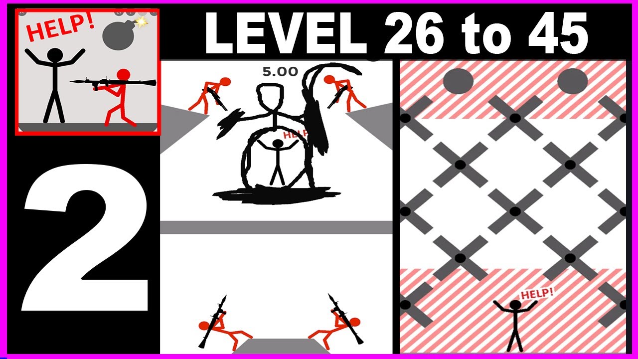 Save the Stickman - Pull Him Out Game level 26 to 45 - Gameplay ...