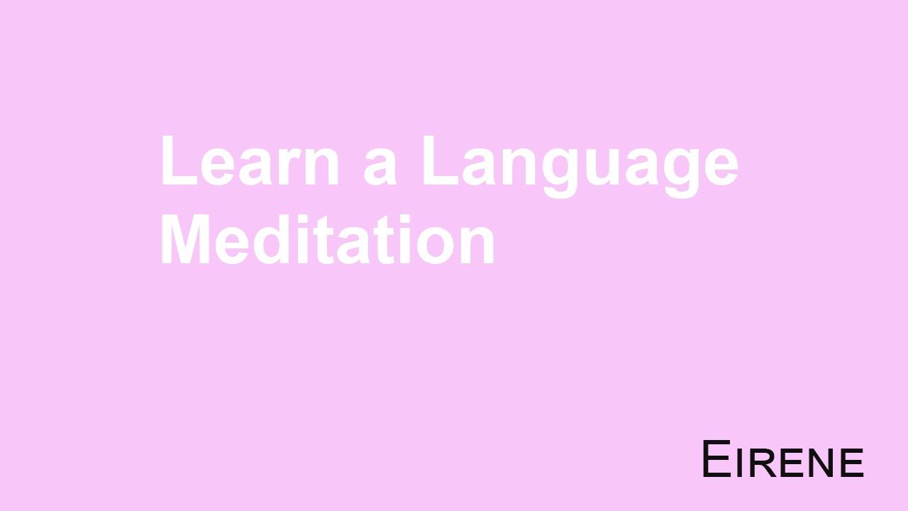 10 Mins GUIDED LANGUAGE MEDITATION 🍂 - YouTube