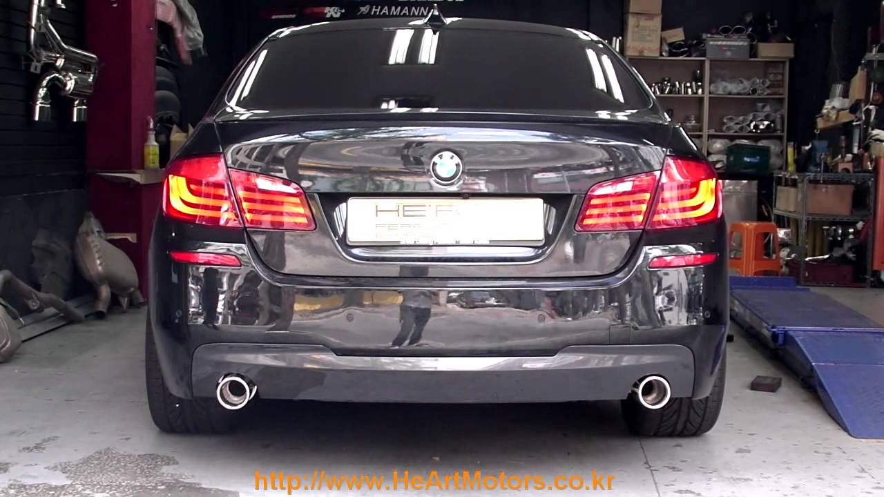 F10 520D HE'ART Dual EXHAUST SYSTEM (loud ver.) - YouTube