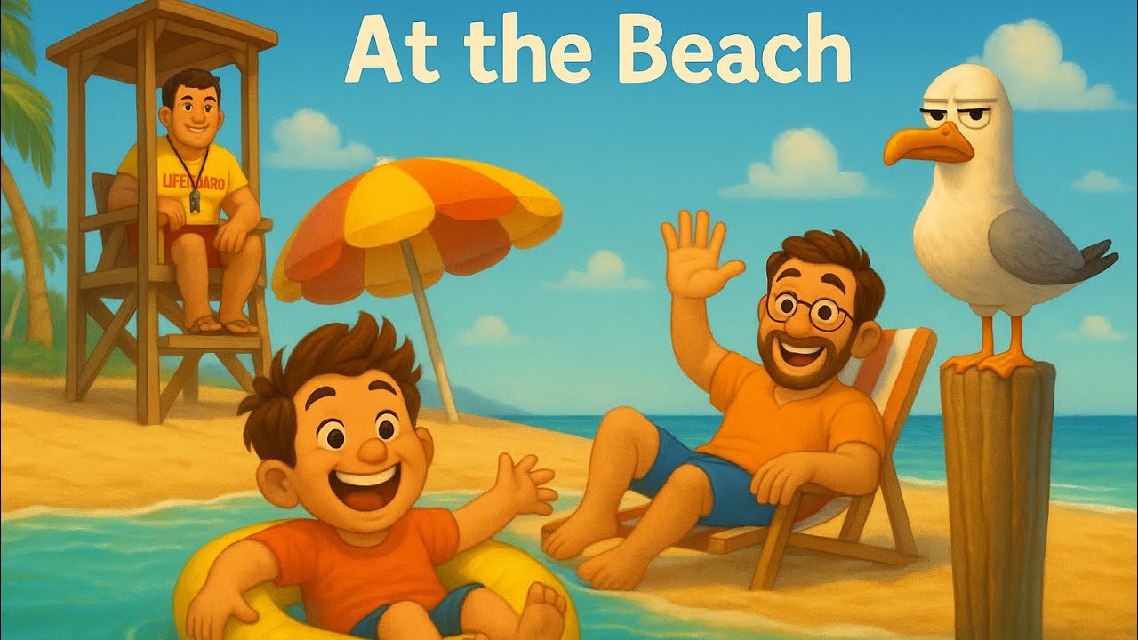 DIALOGUE : AT THE BEACH | ROLE PLAY - YouTube