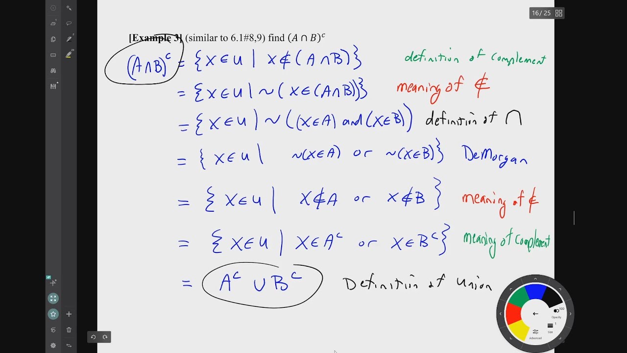 Video for Homework H06.1 Set Theory: Definitions and the Element Method ...