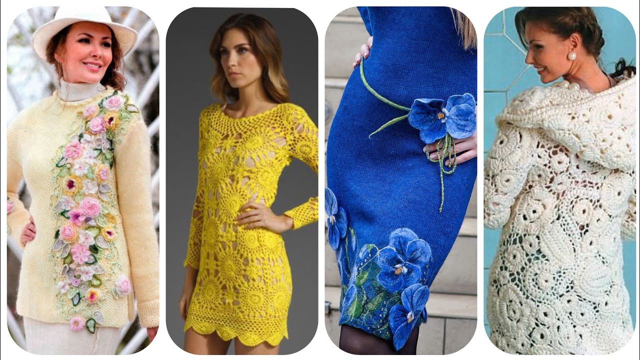 beautiful And very expensive crochet knitting embroidered fancy blazer ...