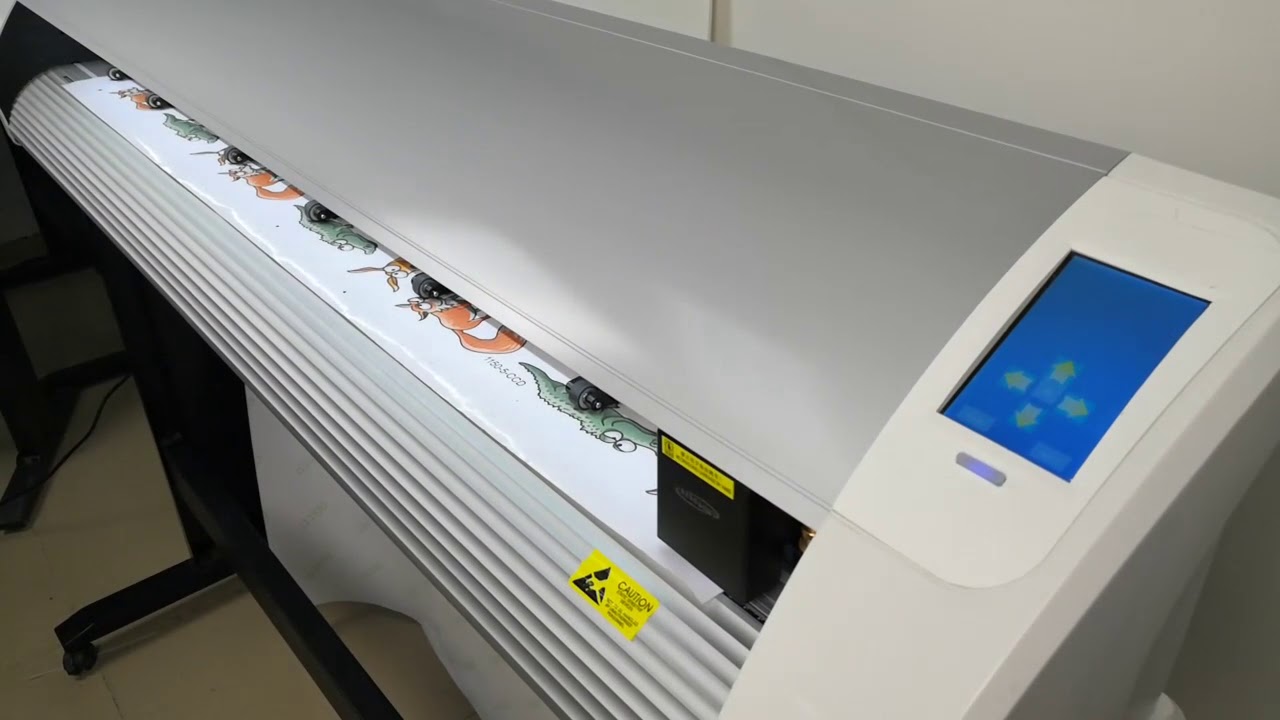 CCD camera cutting plotter - YouTube