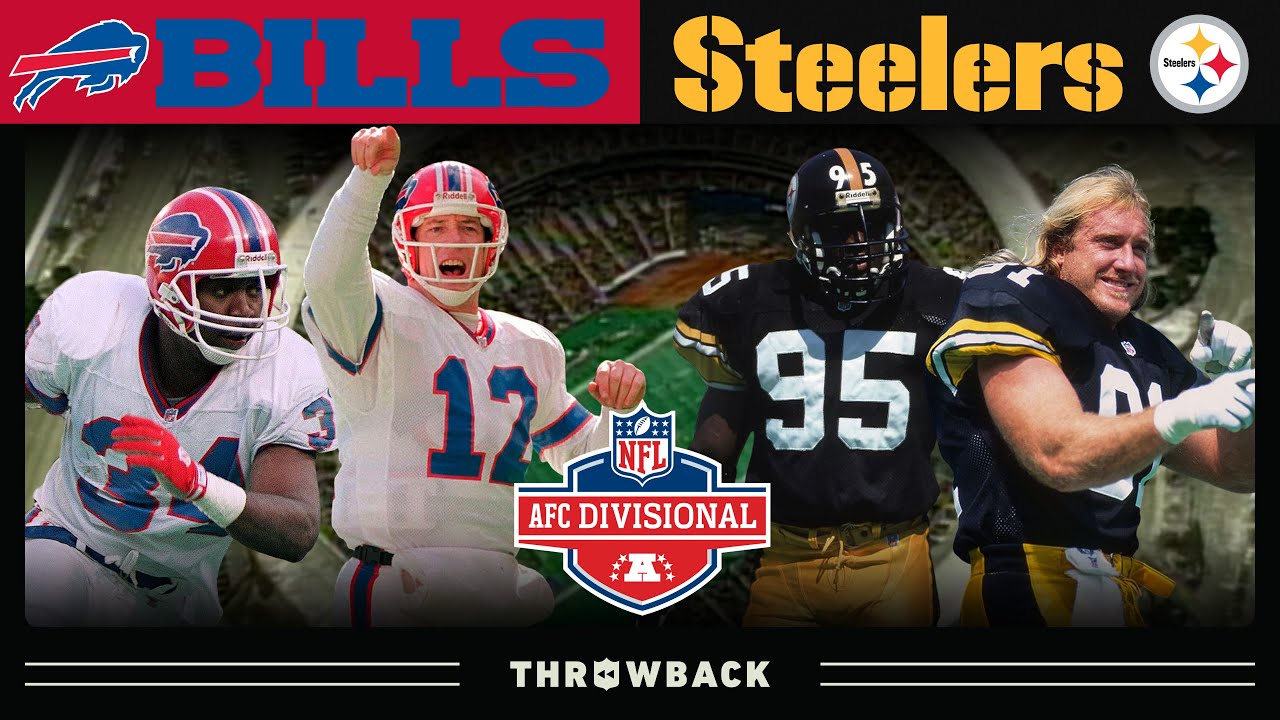 Buffalo’s 10 Game AFC Playoff Win Streak ENDS! (Bills vs. Steelers 1995 ...