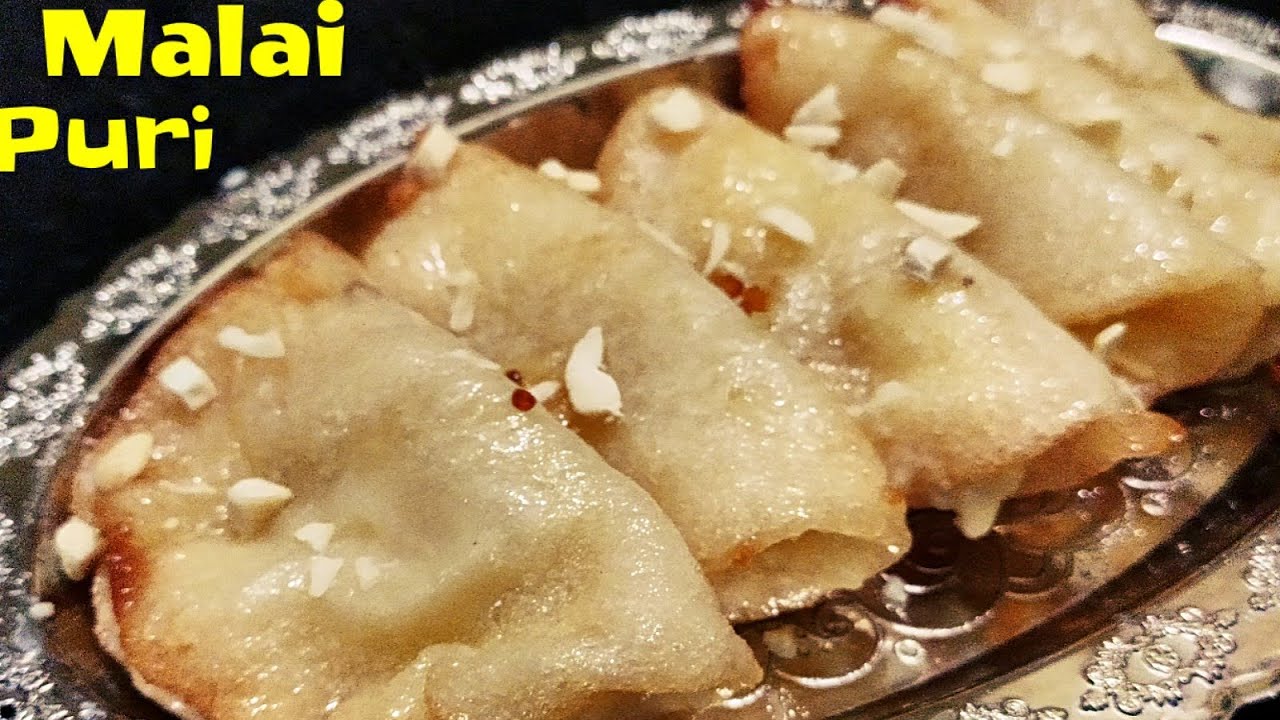 Malai Puri Sweet | కోవా పురి | Kova Puri Recipe | Mal Puri Sweet |How ...