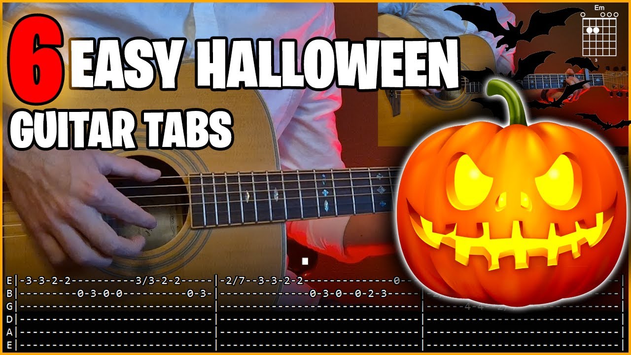 6 EASY Halloween Guitar Tabs for Beginners - YouTube