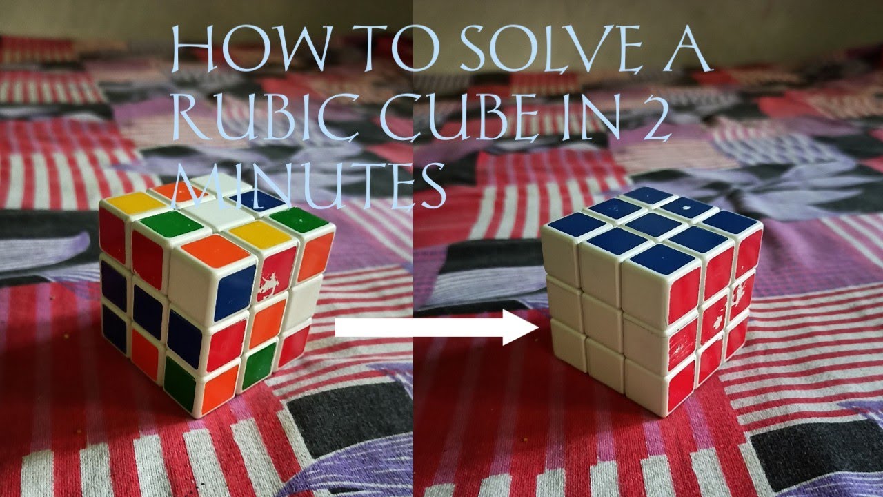 How to solve a rubic cube in 2 minutes - YouTube