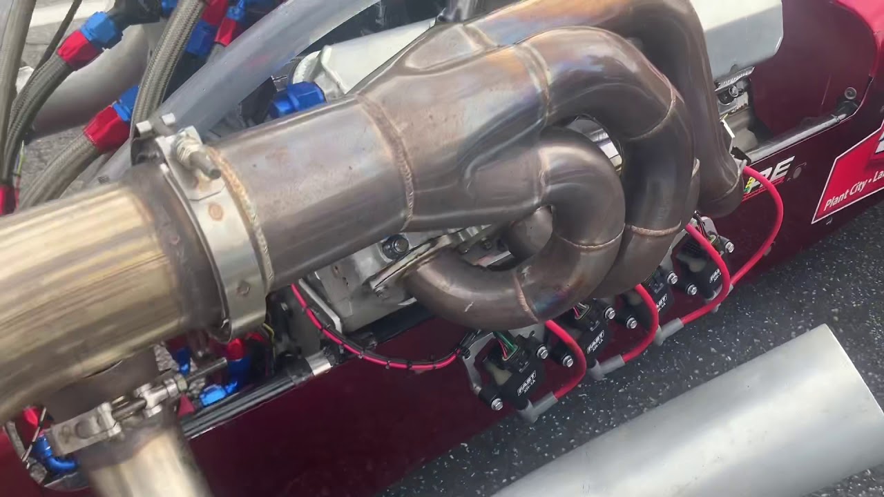 Twin turbo dragster - YouTube