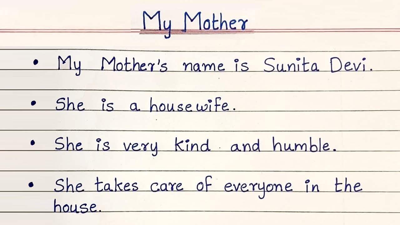 10 lines on My Mother | My Mother | My Mother Essay | Meri Maa par ...