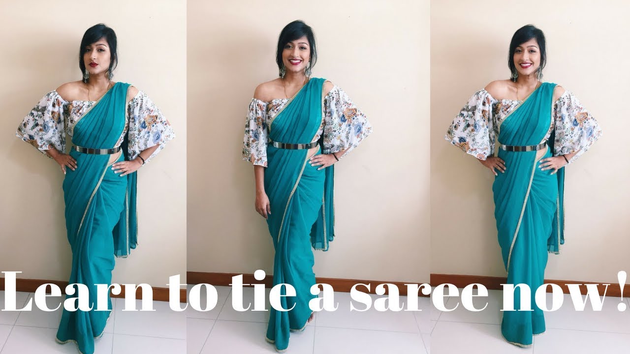 How To Tie A Saree Easily and Perfectly?! - YouTube