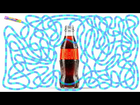 Mentos vs Coca-Cola 3 Minute Explosion Countdown Timer Challenge 